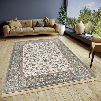 Freundin Home Collection Djamila Orientalischer Teppich - Orientalisch Kurzflor Wohnzimmerteppich Weicher Orient-Teppich Klassisch f&uuml;r Schlafzimmer, Esszimmer, Wohnzimmer, Flu