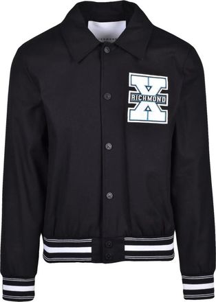 John Richmond Homme, Vestes, Noir, Taille: M Giubbotto College