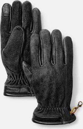 Timberland Winter Hill Nubuklederhandschuh in Schwarz, Schwarz, Gr&ouml;&szlig;e