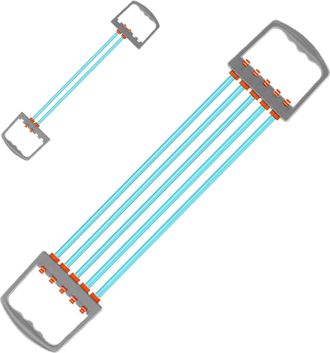 Generic Brusterweiterungsbänder - 5 Federstärke Trainingssystem, verstellbarer Spannungsarmentwickler, elastische Fitnessschnüre, Full Body Muscle Builder für