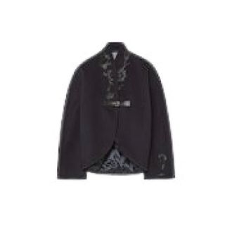 Forte_Forte Manteau Court Majestueux en Velours - Femme - Vestes - Noir - Taille: 40 FR