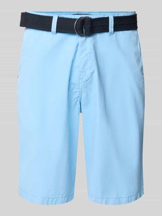 Petrol Industries Regular Fit Chino Shorts mit G&uuml;rtel und Eingrifftaschen