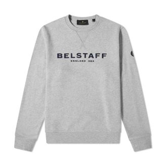 Belstaff Herren Boucl&eacute; Baumwoll-Sweatshirt - - Sweatshirts & Hoodies - Herren - Grau - S