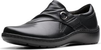 Clarks Cora Aubrie Damen-Schuhe, Schwarzes Leder, 6 UK Wide