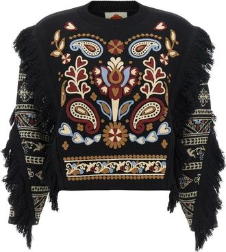 Farm Rio Farm Rio, Femme, Pulls, Noir, Taille: 38 FR Pull col rond