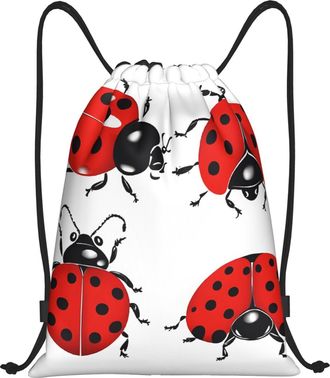 Generic Marieninsect-Print Sportbeutel Tasche Unisex Leicht Rucksack for Damen Herren Schwimmen 36X42Cm
