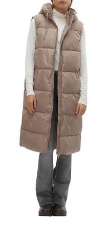 Vero Moda Gilet Vmligaane Noos pour femme, Gris taupe., S