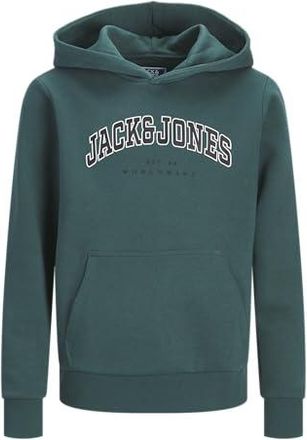 Jack & Jones Jjecaleb Varsity Noos JNR Sweat &agrave; Capuche, Atlantic Deep, 164