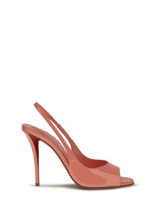 Christian Louboutin Womens Pumps Sofia Z Patent Calf Leather Grapefruit-Lin Grapefruit Grapefruit/lin High Heel Shoes