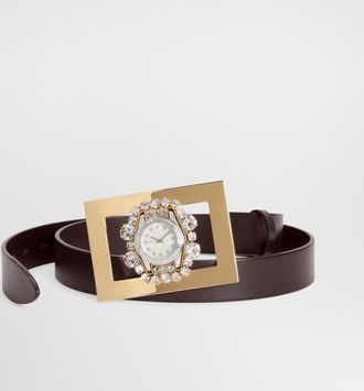 Dolce & Gabbana G&uuml;rtel Aus Kalbsleder - Mann G&uuml;rtel Braun 95