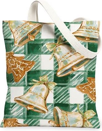 Generic Bell Sacs fourre-tout en toile, motif vacances, sacs de courses réutilisables, rustiques, légers et lavables avec bandoulière en toile pour Outdoo, Ve