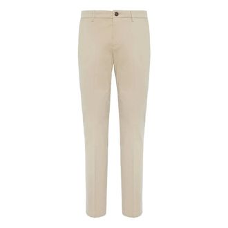 Boggi Milano Homme, Pantalons, Beige, Taille: W34 Pantalon en coton stretch