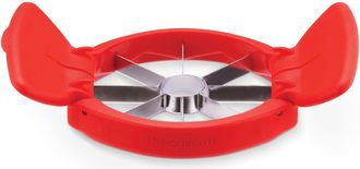 Dreamfarm Flapple Fold-Flat, platzsparender Apfelentkerner & 8-teiliger Apfelschneider - Rot