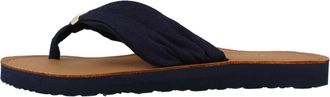 Tommy Hilfiger Monogram Plaque Hanf-Flip-Flops - - Shoes - Damen - Blau - 37 EU