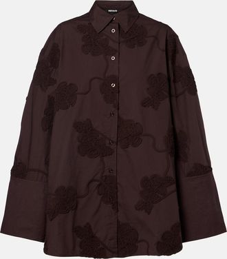 Rotate Oversize-Hemd Lipy aus Baumwolle