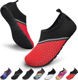 Saguaro Damen Herren Badeschuhe Wasserschuhe Schwimmschuhe Männer Frauen Barfußschuhe für Strand,Pool,Meer,Wassersport,Surfen,Aqua Cycling,Segeln,Bootfahren,W