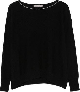 D.exterior Pull Col Rond - Noir
