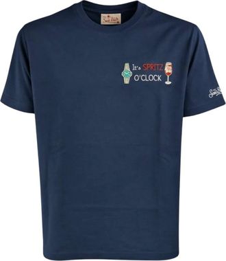 MC2 Saint Barth Homme, Tops, Bleu, Taille: 2XL Portofino T-shirt