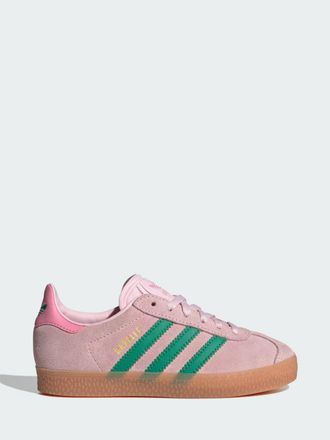 adidas Low-Top-Sneakers Gazelle f&uuml;r Jungen aus rosa Leder