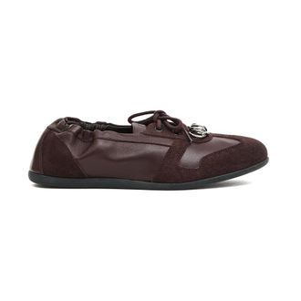 3Juin 3Juin, Femme, Chaussures, Rouge, Taille: 37 EU Ballerines Olly &agrave; lacets et dessus &eacute;lastiqu&eacute;