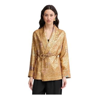 Forte_Forte Les Folies Jacquard Kimono Jacke - - Jackets - Damen - Gelb - M