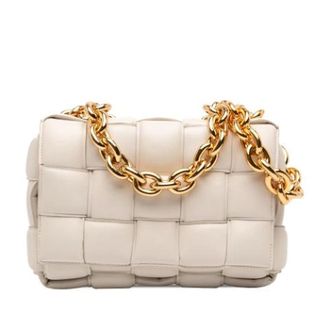 Bottega Veneta Sac bandouli&egrave;re matelass&eacute; tress&eacute; Pre-owned - Femme - Pre-owned - Blanc - Taille: ONE Size