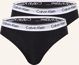 Calvin Klein 2er-Pack Slips Icon Cotton Stretch schwarz