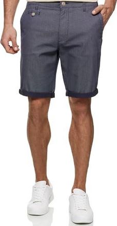 Indicode Hommes Cuba Chino Shorts | Pantalon Court Chino &agrave; 5 Poches DK Indigo XXL