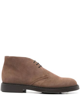 Doucal's Chukka lace-up derby shoes - Braun