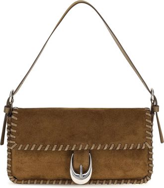 Staud Harlow Suede Shoulder Bag - Brown