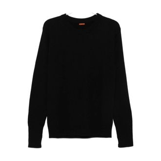 Barena Schwarzer Rippstrick-Crew-Neck-Pullover - - Knitwear - Herren - Schwarzk - L