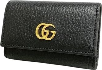 Gucci unisex, Pre-owned, Noir, Taille: ONE Size Porte-cl&eacute;s en cuir Pre-owned