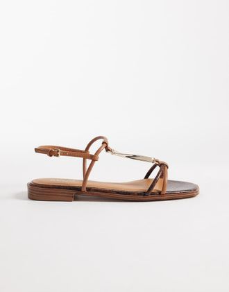 Aldo Aldo - Ebaeryn - Flache Sandalen in Braun-Brown