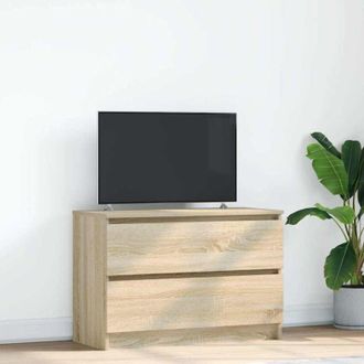 vidaXL Vidaxl - Meuble tv chêne sonoma 80x35x54 cm bois dingénierie