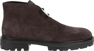 Hogan Stiefel - Calfskin Leather Ankle Boots - Gr. 6_5 - in Braun - für Damen