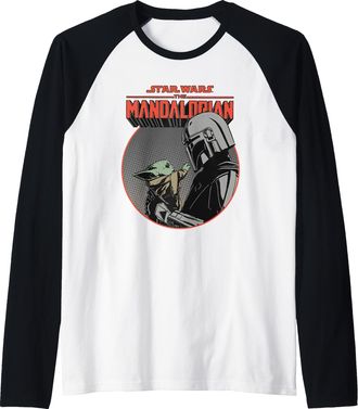 Star Wars The Mandalorian Mando und Grogu Retro Raglan