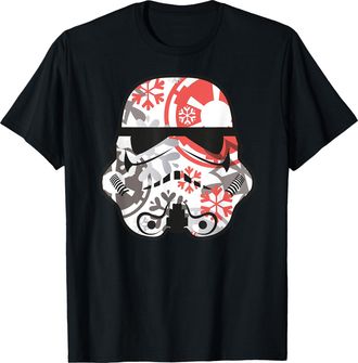 Star Wars Trooper Head Snoflakes Weihnachten T-Shirt
