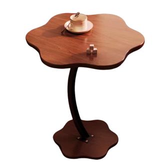 Generic Beistelltisch Klein Nachtisch Small Table Holz Minitisch Tisch Sofatisch Couchtisch Kaffeetisch for Wohnzimmer Schlafzimmer Balkon Blumenzimmer(Walnut