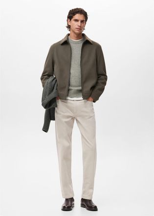 Mango Regular Fit-Cordhose beige - Herren - 38 - MANGO MAN