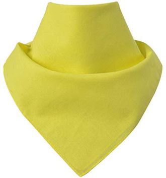 Miobo Bandana en 100 % coton Taille unique - Jaune - M