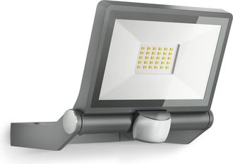 Steinel LED-Außenstrahler XLED ONE S anthrazit, 180°-Bewegungsmelder, 18,6 W, 2050 lm, 3000K, für Zufahrt, Hof und Garten, 065249, Aluminium