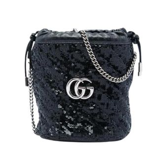 Gucci Pre-owned Gesteppte Pailletten-Beuteltasche - - Pre-owned - Damen - Schwarzk - ONE SIZE