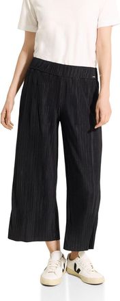 Cecil Damen B377892 3/4 Plissee Hose, Black, XL / 24L