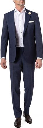 Carl Gross Carl Gross Herren Anzug blau meliert