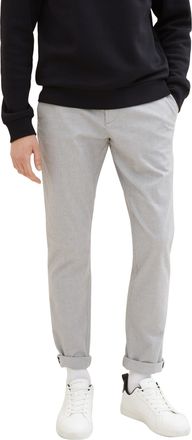 Tom Tailor Tom Tailor Denim Herren Slim Fit Chino Hose mit G&uuml;rtel, 35710 - Grey White Mini Houndstooth, 27/30