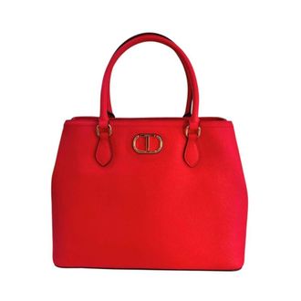 Twinset Elegante PU Leder Handtasche - - Bags - Damen - Rot - ONE SIZE