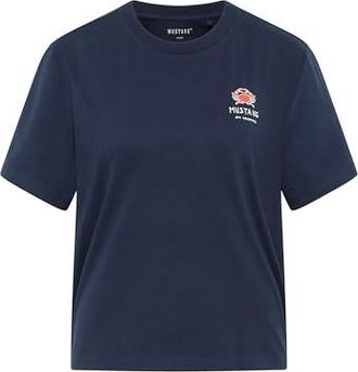 Mustang Jeans Style Monroe T-Shirt, Navy Blazer 5324, M Femmes