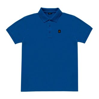 RefrigiWear Einfaches Besticktes Poloshirt - - Tops - Herren - Blau - 2XL