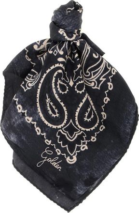 Golden Goose Femme, Accessoires, Gris, Taille: ONE Size Paisley Print Silk Scarf