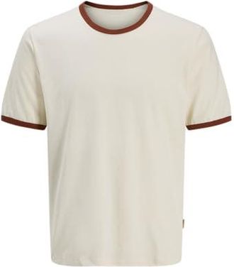 Jack & Jones Jorformentera Ringer T-Shirt &agrave; col Rond pour Homme, Bronze, M